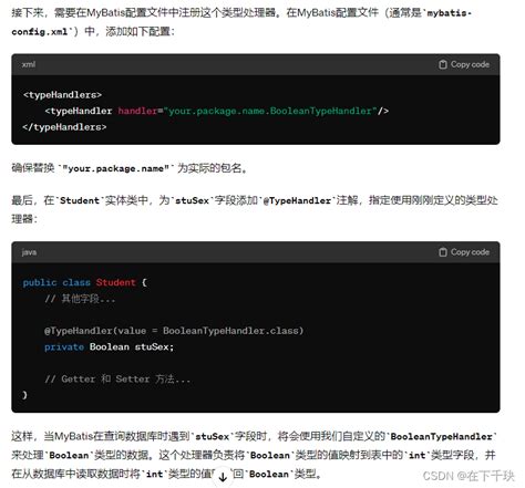 Mybatis 自定义类型处理器 Csdn博客
