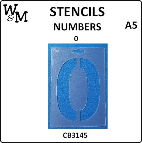 Number A Stencil Crafty Arts