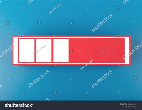 Red Loading Progress Bar Charging Battery Stock Photo Shutterstock