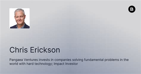 Chris Erickson Base Templates Investor Profile