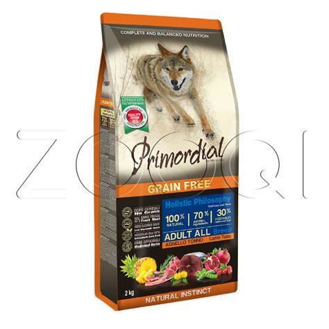 Primordial Dog Adult Tuna & Lamb для взрослых собак (тунец, ягненок ...