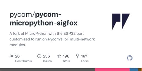 GitHub Pycom Pycom Micropython Sigfox A Fork Of MicroPython With The