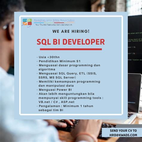 Sql Bi Developer Ptkwadran Lima Mitra Kaya Solusi