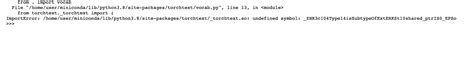 ImportError Undefined Symbol ZNK C Type IsSubtypeOfExtERKSt Shared PtrIS EPSo Issue