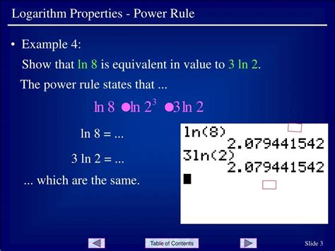 PPT Logarithm Power Rule Properties PowerPoint Presentation Free Download ID