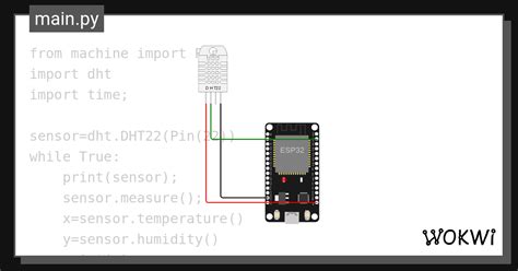 Python Dth Sensor Wokwi ESP32 STM32 Arduino Simulator