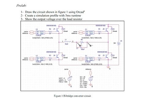 Prelab Draw The Circuit Shown In Figure Using Chegg Com
