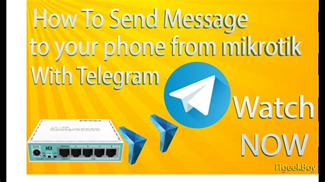 How To Send Message Mikrotik To Telegram Youtube
