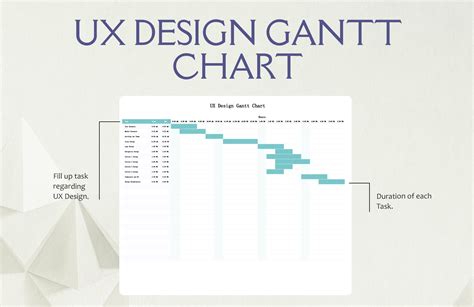 UX Design Gantt Chart Template In Excel Download Template Net