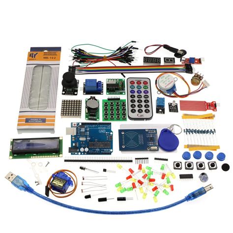 AOQDQDQD Upgraded Advanced Version Starter Kit The RFID Learn Suite Kit LCD For Arduino UNO