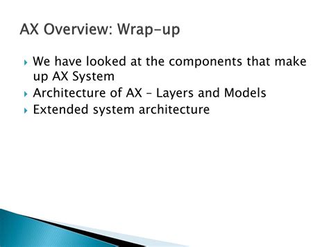 PPT AX 2012 OVERVIEW PowerPoint Presentation Free Download ID 2857126