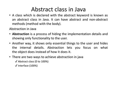 abstract classes and interfaces ppt