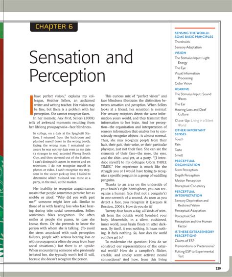 Chapter SENSATION AND PERCEPTION Part