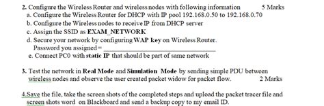 Solved Configure The Wireless Router And Wireless Nodes Chegg