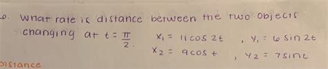 solved parametric equations for paths of two projectiles at