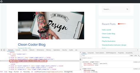 How To Change The Heading Tag For The Sidebar Widget Title In Astra