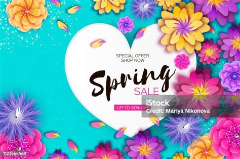 밝은 종이 접기 봄 판매 꽃 배너입니다 종이 이국적인 열 대 꽃 인사 카드를 잘라 봄의 꽃 사랑 하트 프레임입니다 행복 한 여자의 하루입니다 8 3 월입니다 텍스트입니다