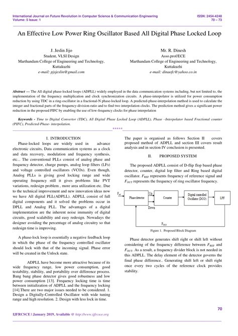 pdf an effective low power ring oscillator based all digital phase