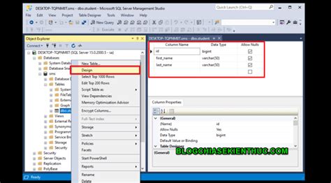 Các thao tác cơ bản với Database trong Microsoft SQL Server