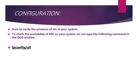 Network Interface Card Pptx Computer Networking Computing