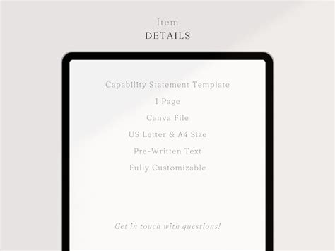 Canva Capability Statement Template Corporate Business Flyer Us