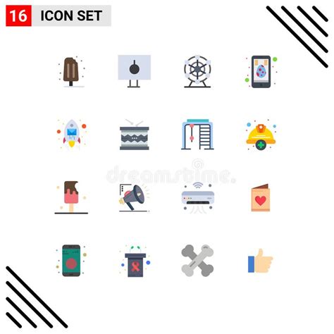 Set Of 16 Commercial Flat Colors Pack For Envelope Mobile Safety Egg
