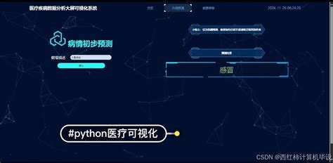 基于大数据 Python 医疗疾病数据分析及可视化系统源码lw部署讲解数据库ppt基于python医疗疾病数据分析大屏可视化系统