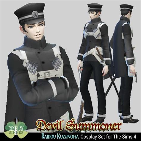 P The Sims 4 Devil Summoner Raidou Kuzunoha Cosplay Set Sims 4 Sims Sims 4 Anime