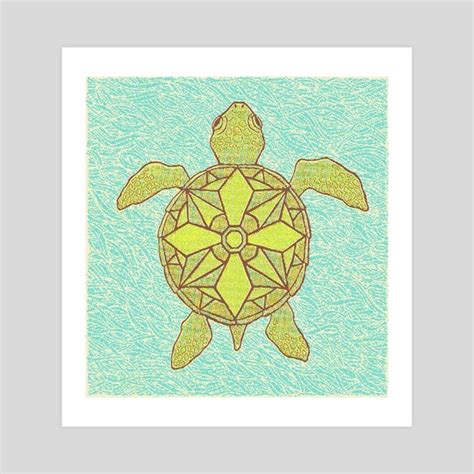 Turtle Compass An Art Print By Ashley Ross Inprnt