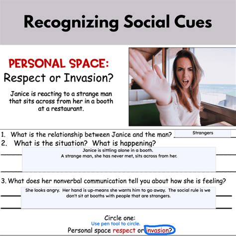 recognizing social cues badger state speechy