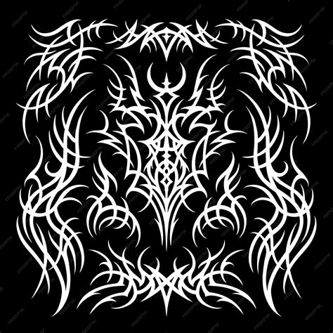 Premium Vector Vector Tribal Tattoo Border Element Abstract Ethnic