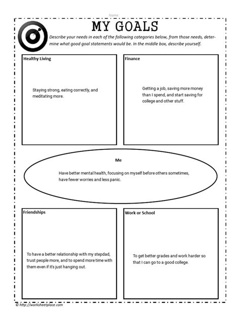 kami export goal worksheets 9 pdf