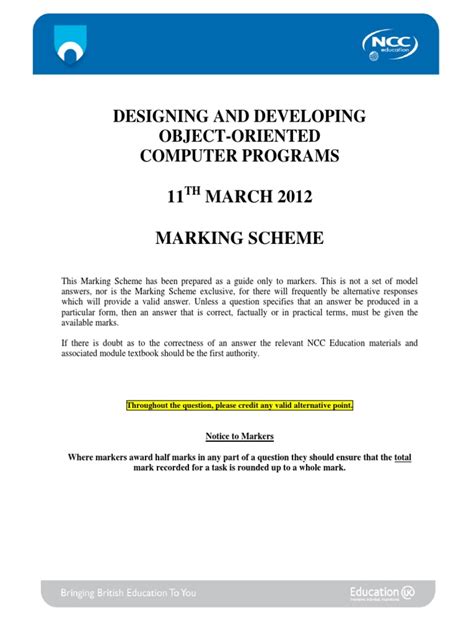 Ddoocp Ms March2012 Final Pdf Class Computer Programming Method Computer Programming