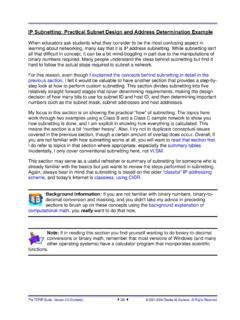 IP Subnetting Practical Subnet Design And Address Ip Subnetting Practical Subnet Design