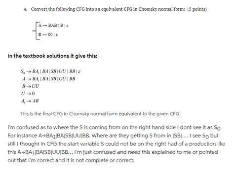 Solved Convert The Following CFG Into An Equivalent CFG Chegg Com