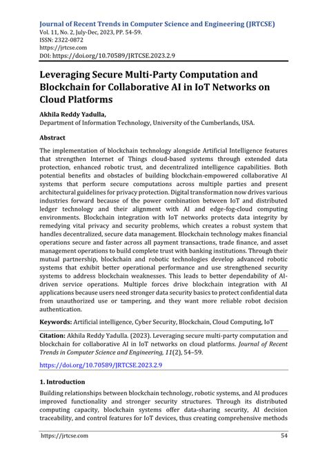 Pdf Leveraging Secure Multi Party Computation And Blockchain For