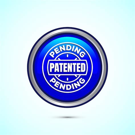 Patent Pending Icon Design Illustration Patent Pending Logo Badge Seal