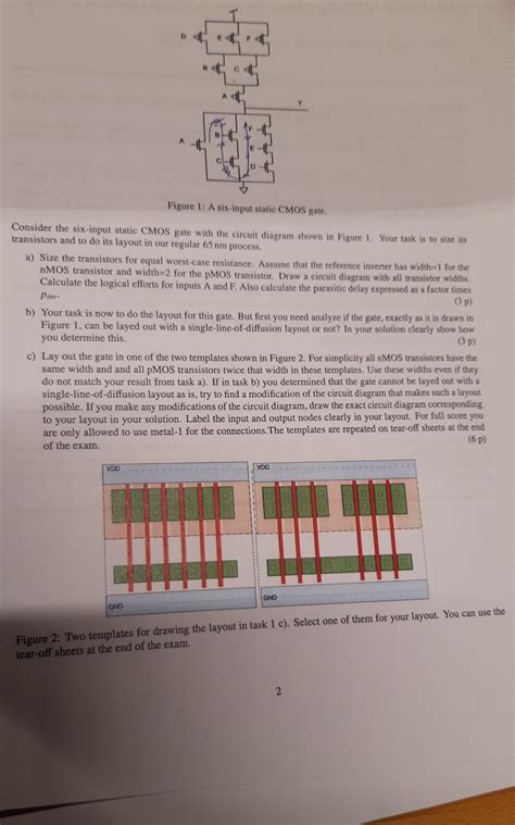 d a d figure 1 a six input static cmos gate 3p