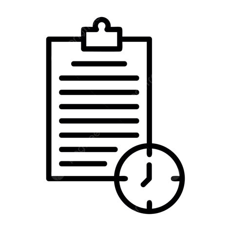 Pending Tasks Line Icon Vector Pending Tasks Icon Pending Tasks