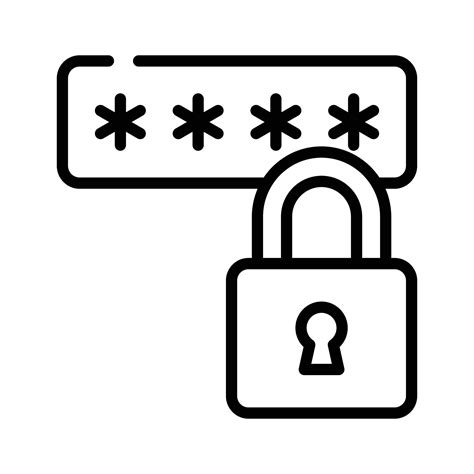 Padlock With Password Cyber Security Concept Personal Data Protection 30746338 Vector Art At