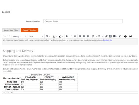Magento 2 ChatGPT AI Content Generator