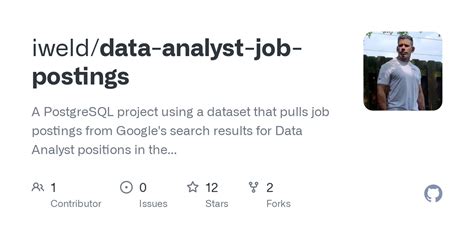 Github Iwelddata Analyst Job Postings A Postgresql Project Using A