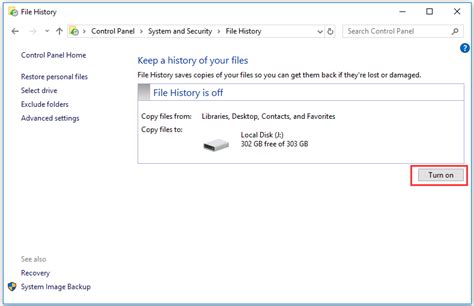 How To Restore Files With File History In Windows 10 3 Steps Minitool