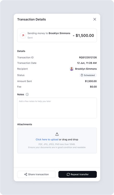 Transaction Details Ui Design By Mohab Marwan On Dribbble