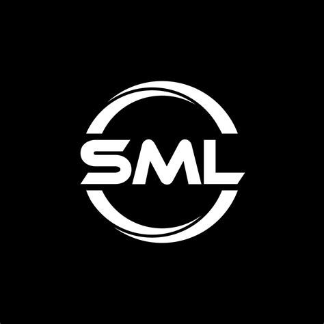 Sml Letter Logo Design In Illustration Vector Logo Calligraphy