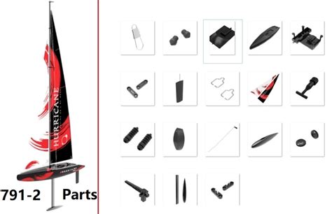 Volantex Rc Rc Sailboat 791 2 Hurricane Spare Parts Canvas Hull Cover