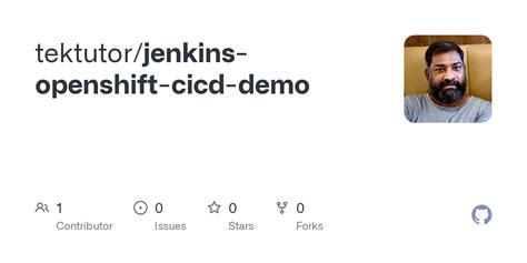 GitHub Tektutor Jenkins Openshift Cicd Demo