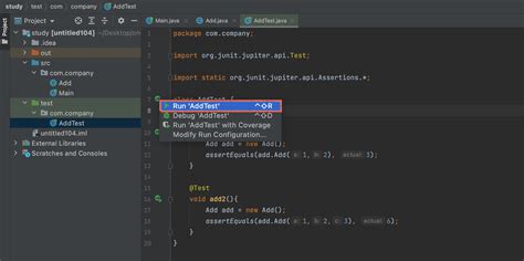 Intellij에서 Junit 사용하기