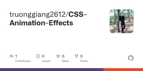 GitHub Truonggiang CSS Animation Effects