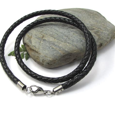 Leather Cord Necklace Etsy